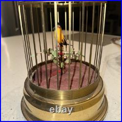 Vintage Singing Automation Bird Brass Cage Music Box MADE IN GERMANY ...