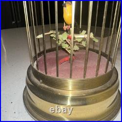 Vintage Singing Automation Bird Brass Cage Music Box MADE IN GERMANY ...