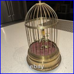 Vintage Singing Automation Bird Brass Cage Music Box MADE IN GERMANY ...
